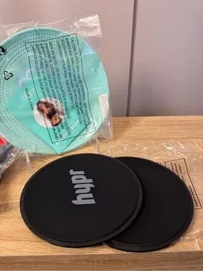 Other | Burn 6 Resistance Band Set And Black Exercise Gliding Discs ...